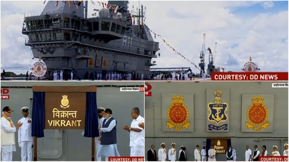 Indigenous aircraft carrier INS Vikrant commissioned by PM Modi
