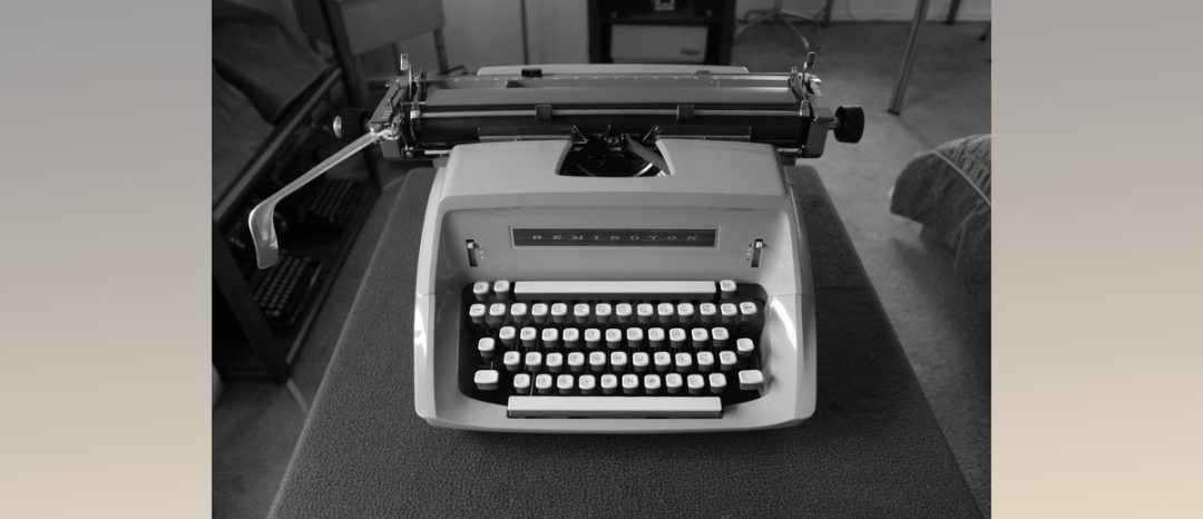 A letter typed on a typerwriter!