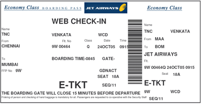 Print your own boarding pass
