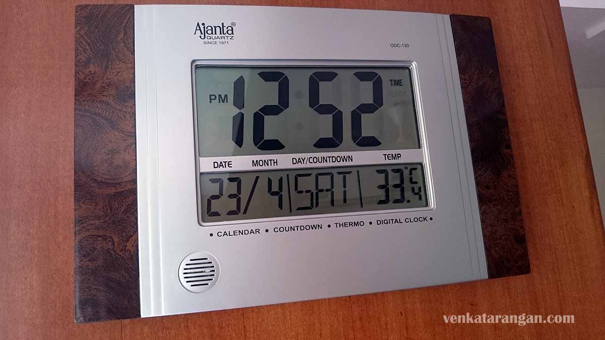 Ajantha Digital Wall Clock