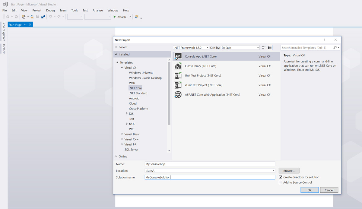 Writing .NET Core apps for Windows, Mac OS & Linux