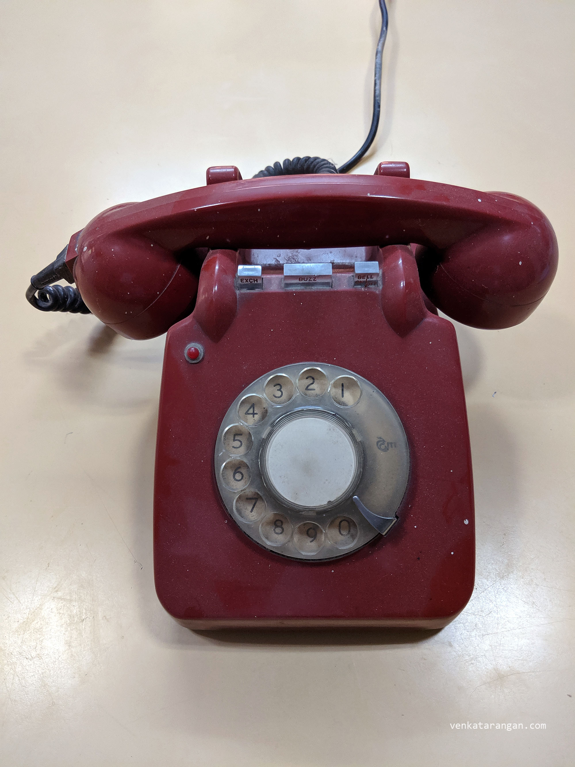 Rotary dial phone