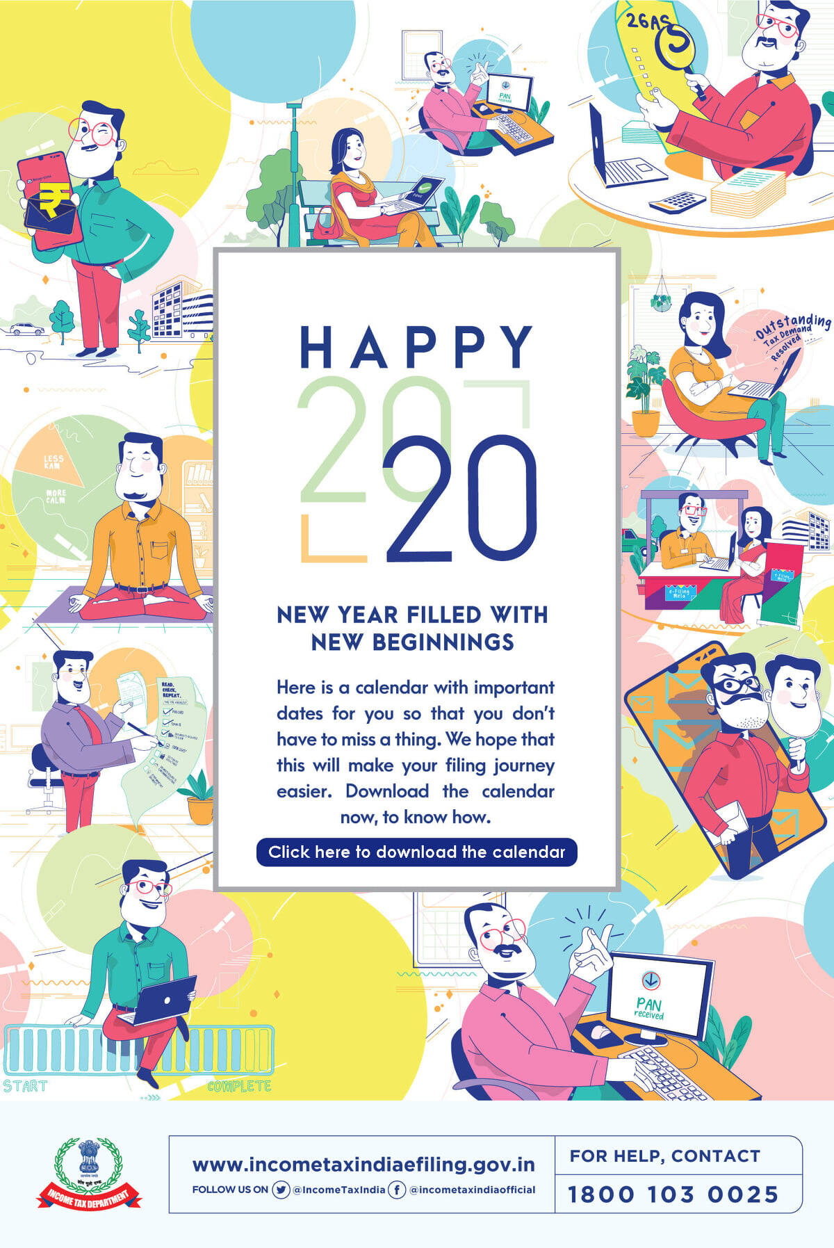 2020 Calendar by India Income Tax Department – Mangoidiots