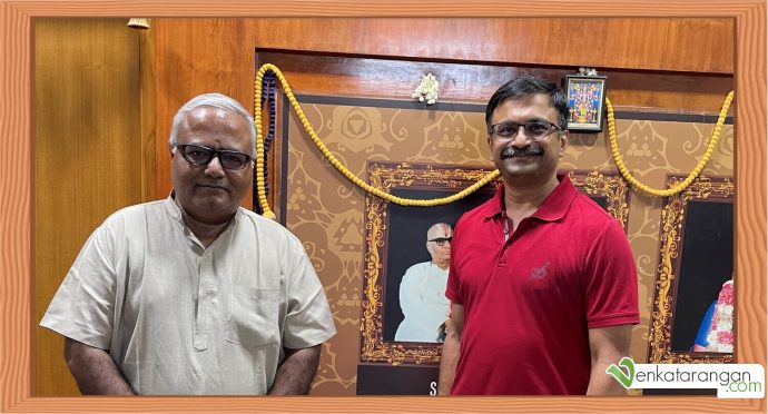 Met with Tamil writer Mr Pa Raghavan