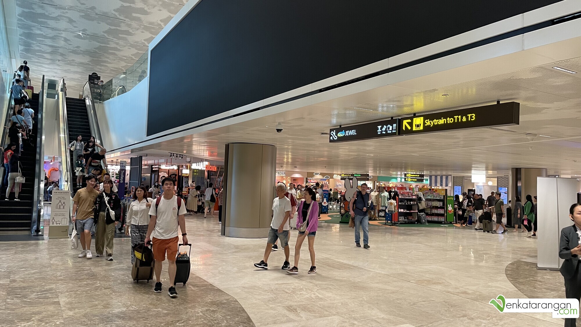 The Wonderfall at the Changi Airport Terminal 2